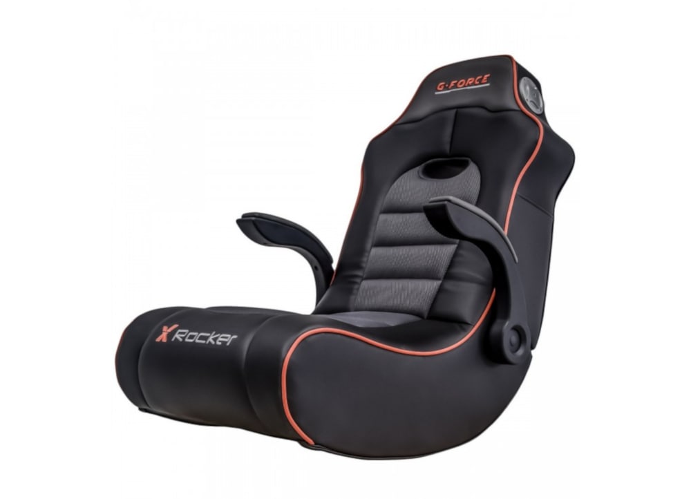 Gaming Chair X Rocker G Force 2 1 Floor Μαύρο Πορτοκαλί Public
