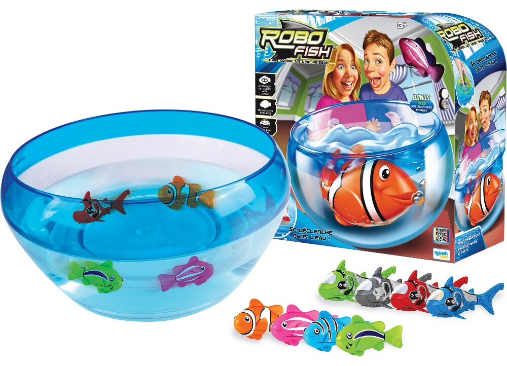 Σετ Ρομπότ Robo-Fish Γυάλα και Ψάρι | Public