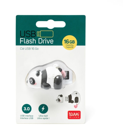 Legami Milano Panda 16GB USB 3.0 Stick Λευκό | Public