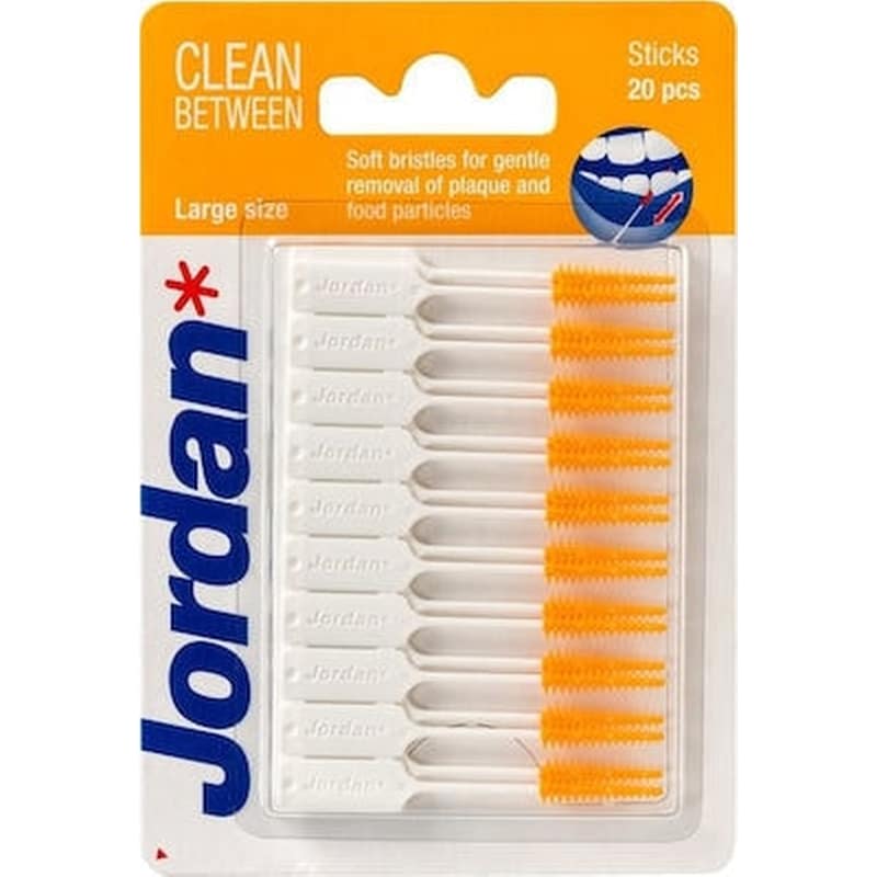 Μεσοδόντια Βουρτσάκια JORDAN Clean Between Sticks Large 20τμχ | Public