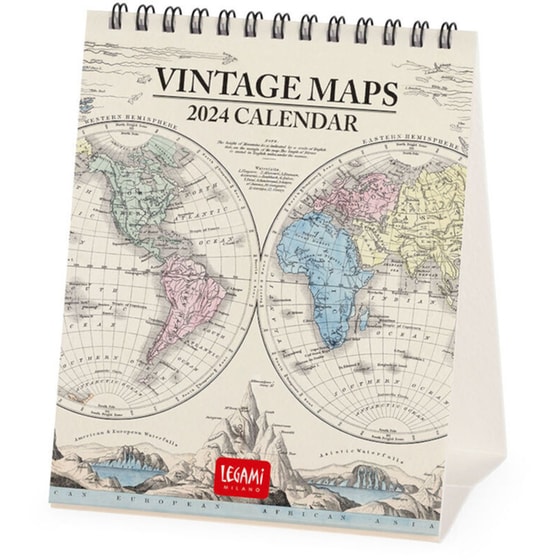 Ημερολόγιο Γραφείου Legami 2024 Μηνιαίο 12M Maps 12 cm x 14.5 cm (1 ...