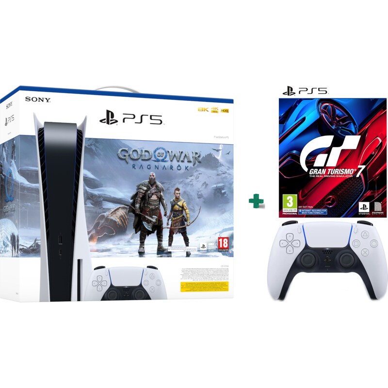 Sony PlayStation 5 - God of War Ragnarok Bundle & DualSense Wireless ...