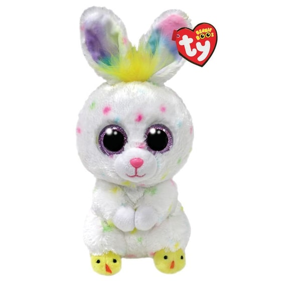 Λούτρινο TY Beanie Boos Dusty Fluffy Κουνελάκι Λευκό (15cm) 1607-37344 ...