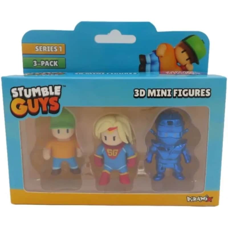 Stumble Guys S1 3D Mini Figures 3Τμχ - (2 Σχέδια) | Public