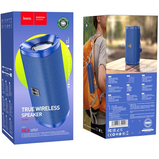 Hoco Hc4 Bella Φορητό Ηχείο 10 W - Μπλε | Public