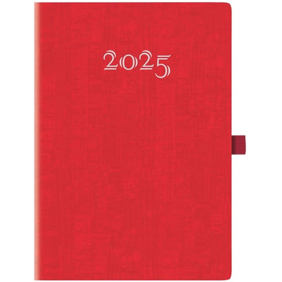 Ημερολόγιο Ημερήσιο 2025 Θεοφύλακτος 12M 17.2x24 cm Murano Κόκκινο | Public