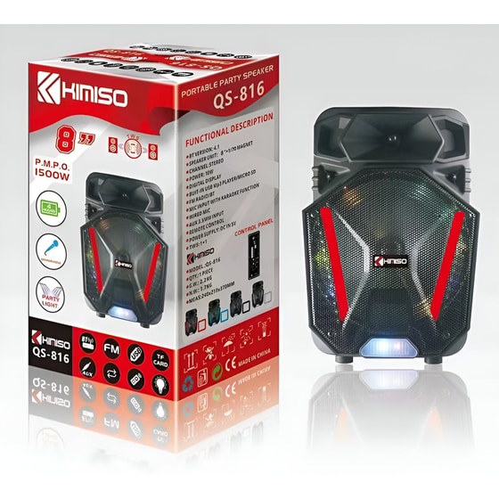 Kimiso QS-816 Subwoofer 10W - Μαύρο | Public