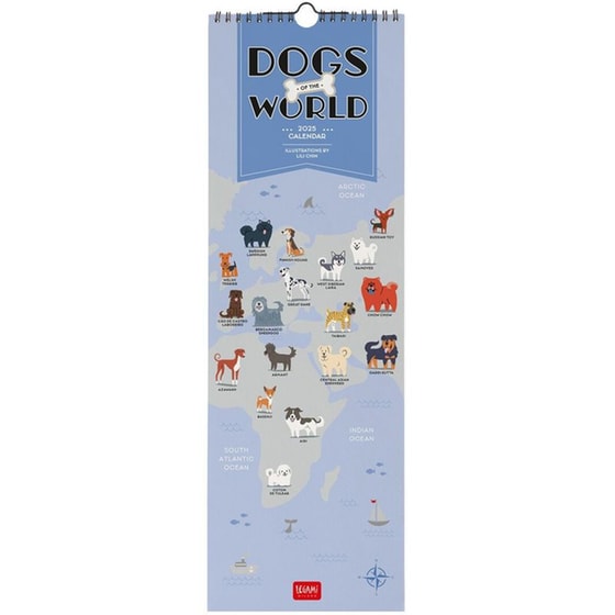 Ημερολόγιο Τοίχου Legami 2025 Dogs 16x49 cm | Public