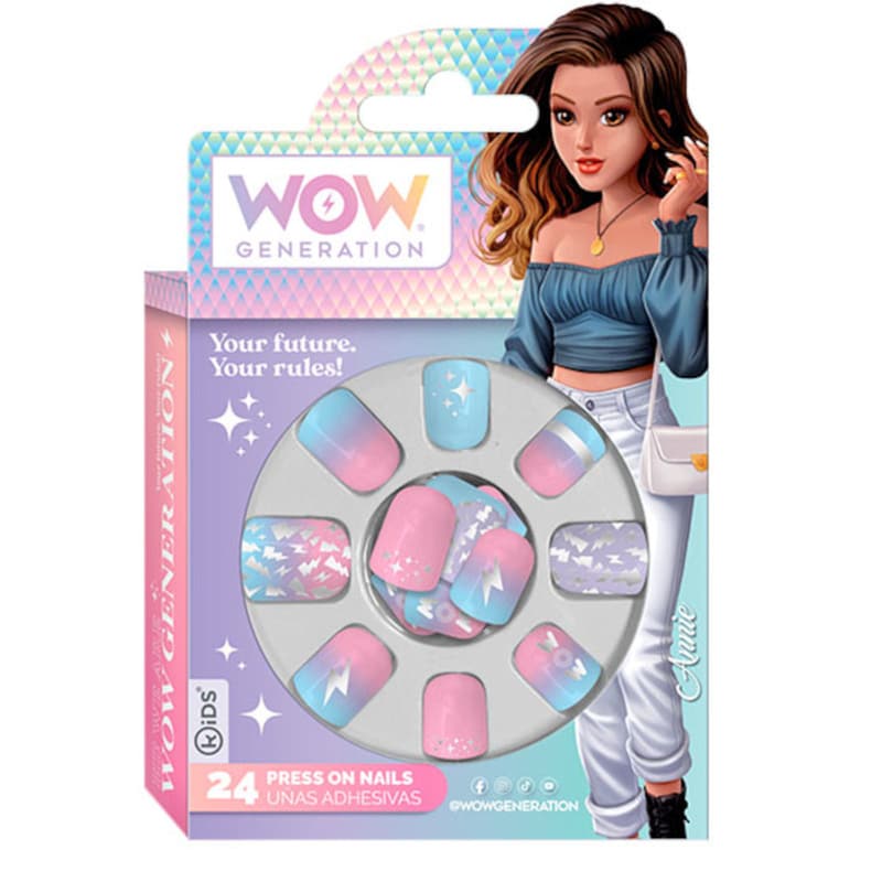 WOW Generation Σετ με 24 Αυτοκόλλητα Νυχιών | Public