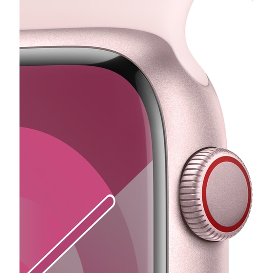 Apple Watch Series 9 Pink Aluminium GPS + Cellular 45mm - Light Pink ...