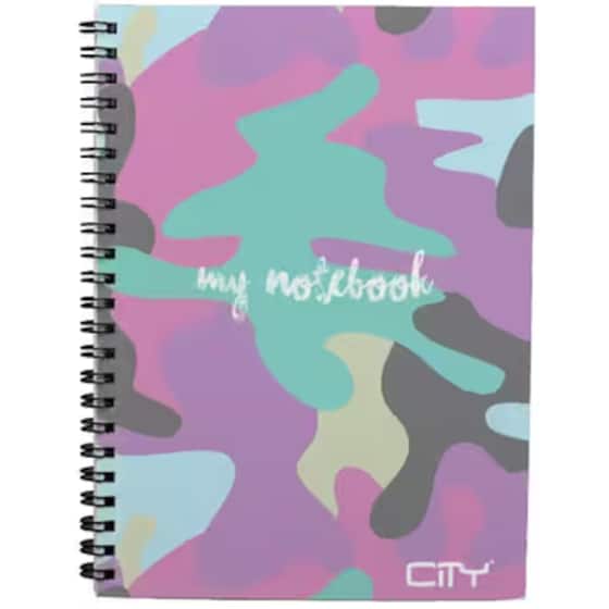 Τετράδιο Σπιράλ CITY A4 2 Θεμάτων Camos 50 Φύλλων (1 Τεμάχιο) | Public