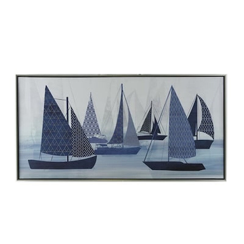 Boats Πινακας Μπλε/λευκο 120x60cm | Public