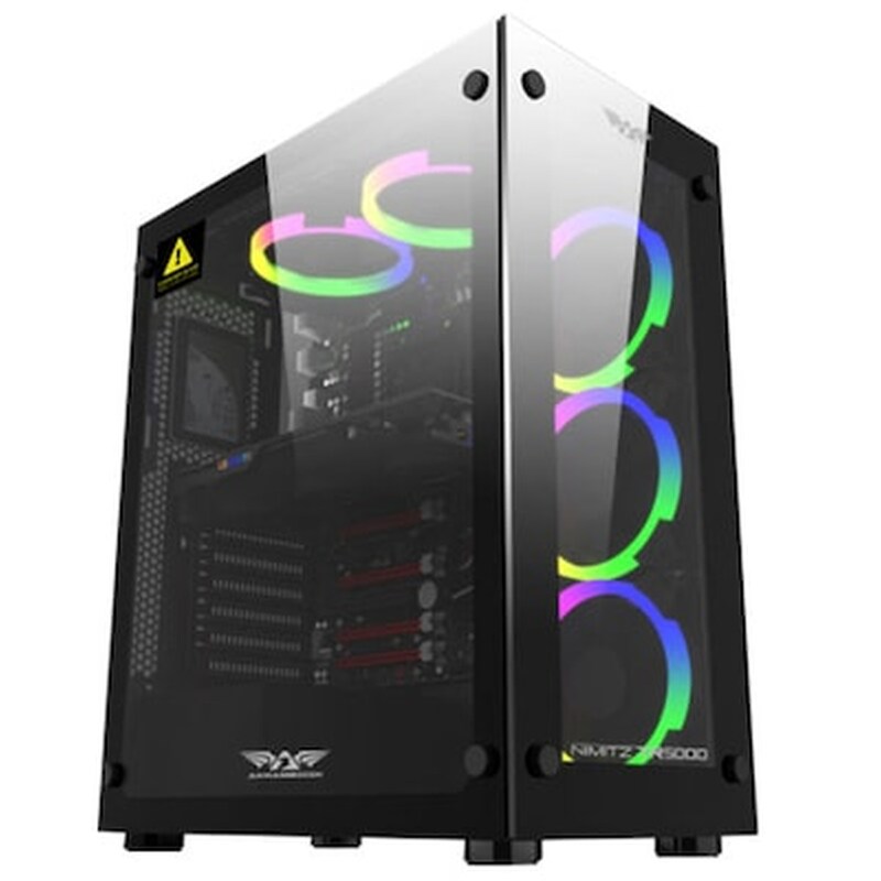 Armaggeddon Full Atx Gaming Case Nimitz Tr5000 Black | Public