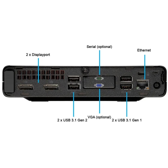 Refurbished Desktop HP 600 G4 DM (Intel Core i5-8500T/8GB/256GB SSD/UHD ...
