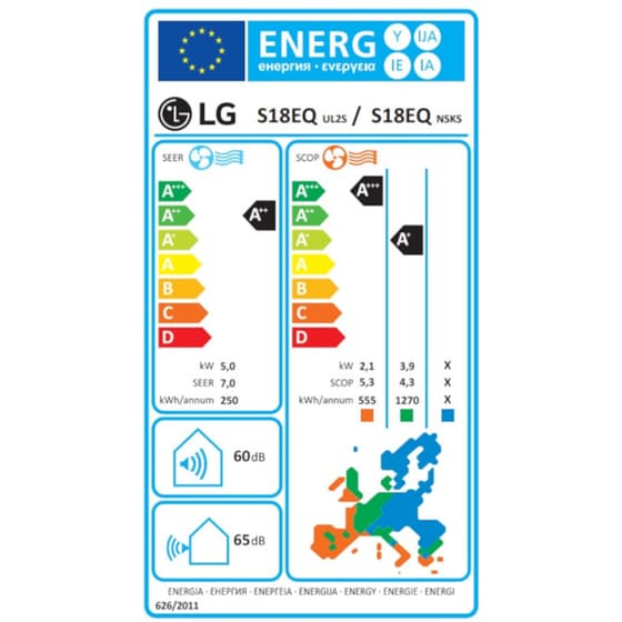 LG Libero Plus S18EQ.NSK/S18EQ.UL2 18.000 BTU A++/A+++ Κλιματιστικό ...