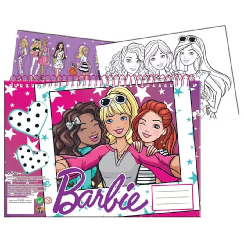 Μπλοκ Ζωγραφικής GIM 23X33 Barbie A4 40 Φύλλων | Public