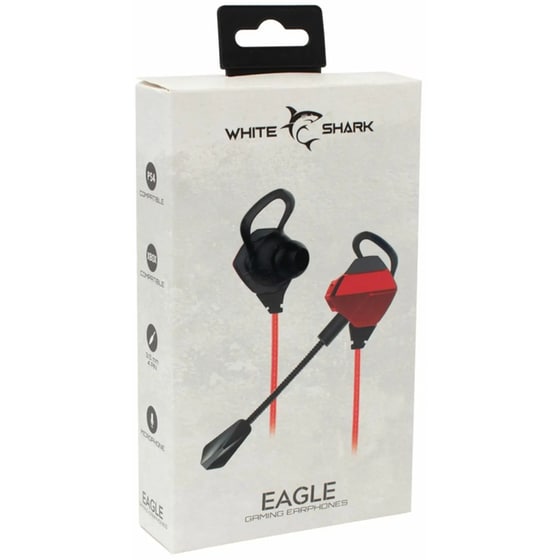 White Shark Eagle Gaming Ενσύρματα Ακουστικά 3.5mm Μαύρα/Κόκκινα | Public