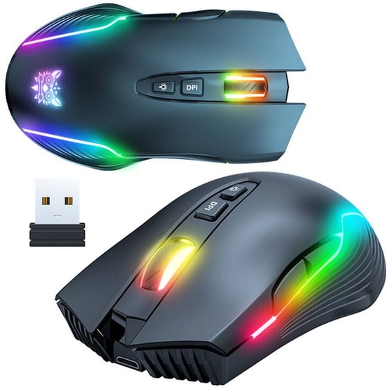 Onikuma CW905 Gaming Aσύρματο Ποντίκι RGB - Μαύρο | Public