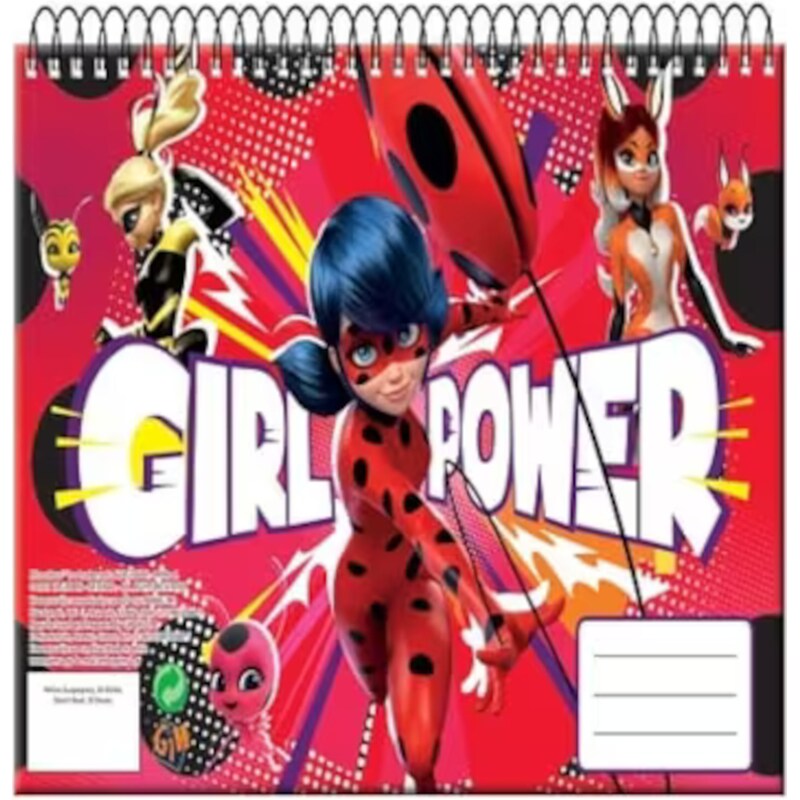 Μπλοκ Ζωγραφικής GIM Σπιράλ Ladybug A4 30 Φύλλων | Public