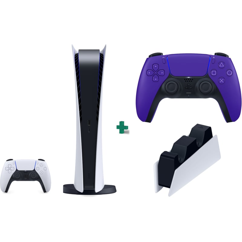 Sony PlayStation 5 Digital Edition & DualSense Wireless Controller ...