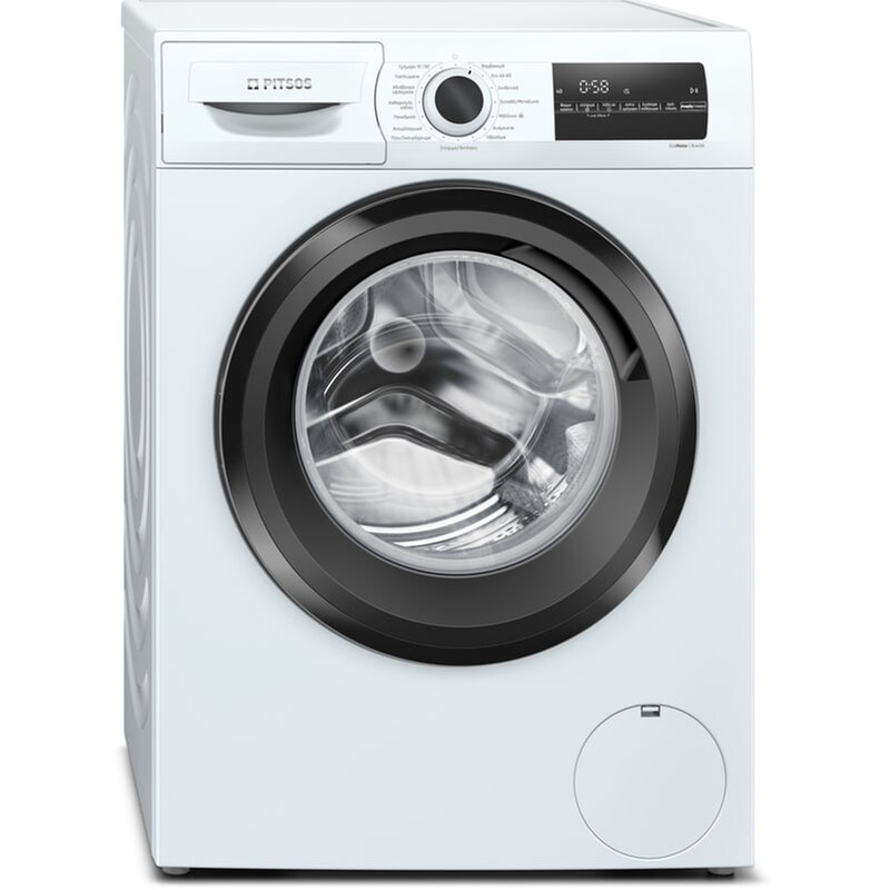 PITSOS WNP1420E8 8 kg 1400 Στροφές EcoMotor Λευκό Πλυντήριο Ρούχων | Public
