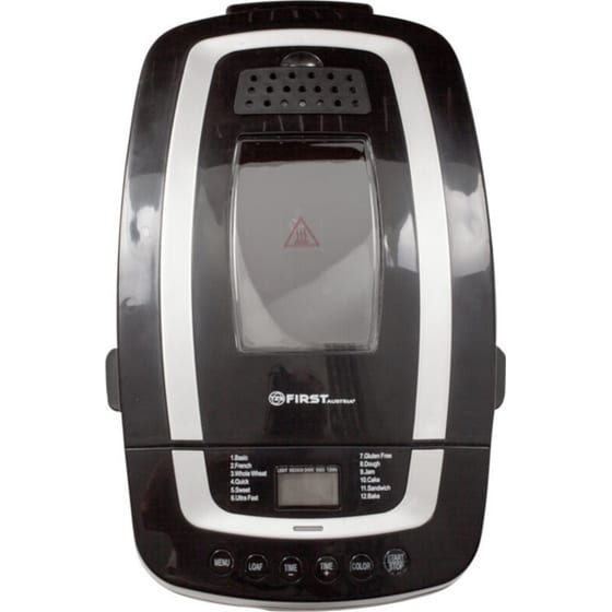 Αρτοπαρασκευαστής FIRST AUSTRIA FA-5152-2 800 W Μαύρο | Public